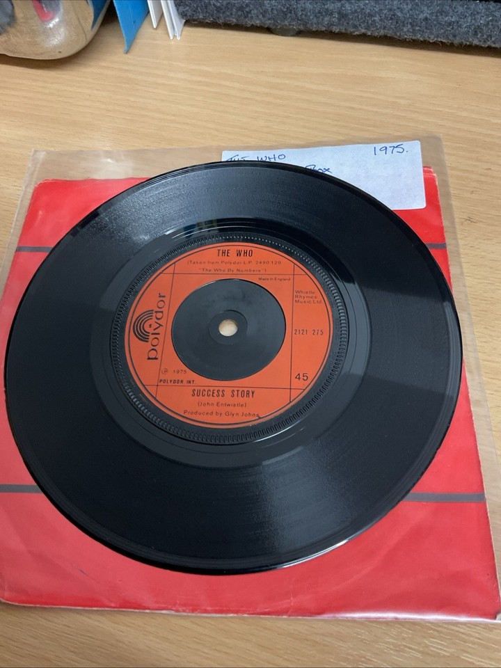 The Who Squeeze Box, Success Story 7" Vinyl Record 1975 Polydor 2121 ...