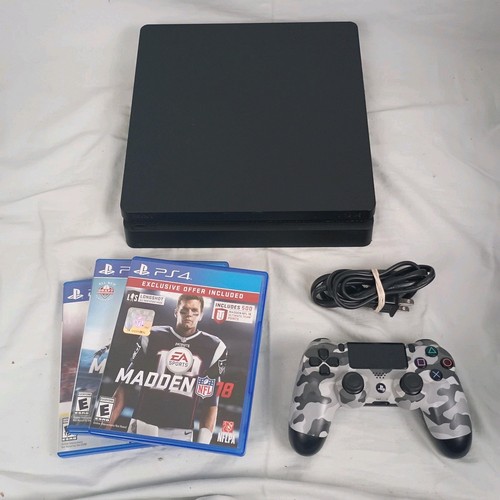 Sony PlayStation 4 PS4 Slim 500GB Console Bundle Controller And Games ...