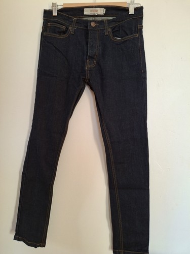 Blue Jeans Stretch Skinny Topman W30-32 L29-30 Excellent Men's Dark ...