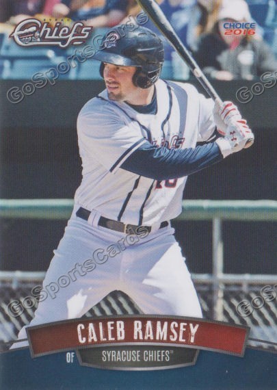 2016 Syracuse Chiefs Caleb Ramsey RC Rookie Nationals | eBay