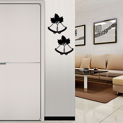 2x Christmas Bell Holly Decal Sticker for Home Wall Car Window Door ...