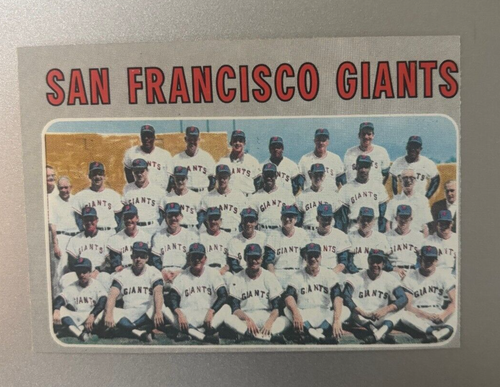 1970 TOPPS #696 SAN FRANCISCO GIANTS TEAM CARD MAYS/McCOVEY/CEPEDA/MARICHAL | eBay
