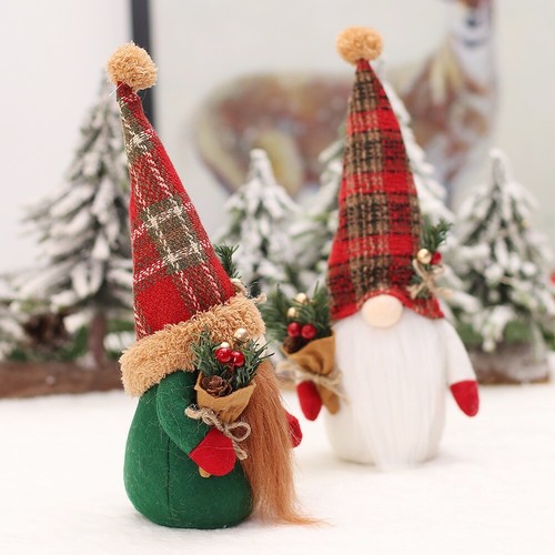 Decorations Faceless Doll Ornaments Christmas Decorations Christmas ...