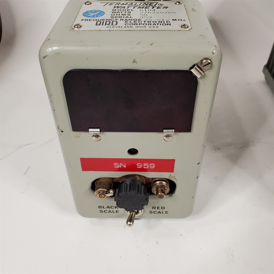 RF Terminated Wattmeter 2/6/20/60 Watts 50 Ohms 25-512 MHz Bird ...