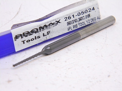 NEW PROMAX TOOL (USA) SOLID CARBIDE 4 FLUTE RIB TOOL .050" X 3/16 X ...