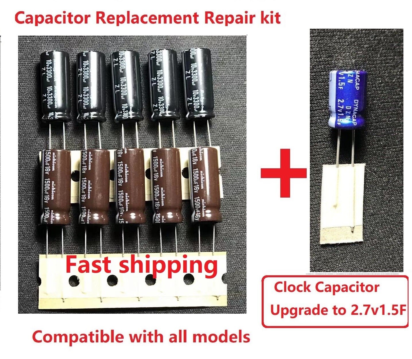 ALL Original XBOX V1.0 - V1.6 Motherboard Capacitor Repair kit / Clock ...