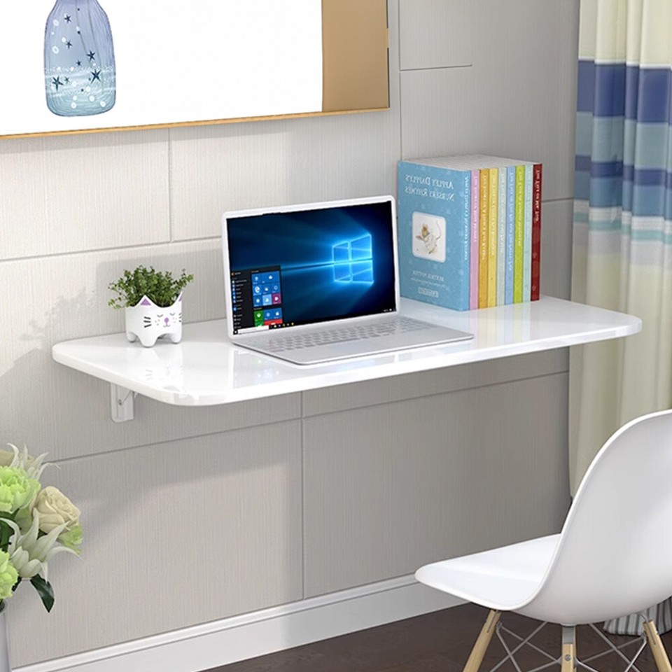Home Wall Mounted Desk Folding Table on the Wall Drop-Leaf Desk for ...