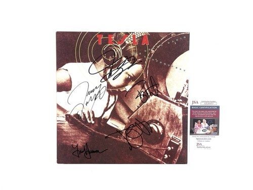 Tesla Band Signed Autographed The Great Radio Controversy Vinyl Album ...
