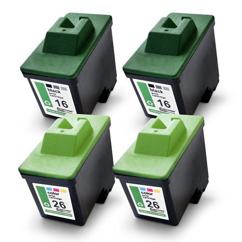 4x PRO Ink 2+2 for Lexmark Z-605 Z-510 Z-615 X-1240 X-1160 Z-52-O X ...