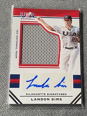 2017 Panini USA Baseball Stars & Stripes Jersey /156 Landon Sims #62 ...