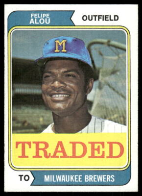 1974 Topps #485T Felipe Alou Milwaukee Brewers Baseball Card | eBay