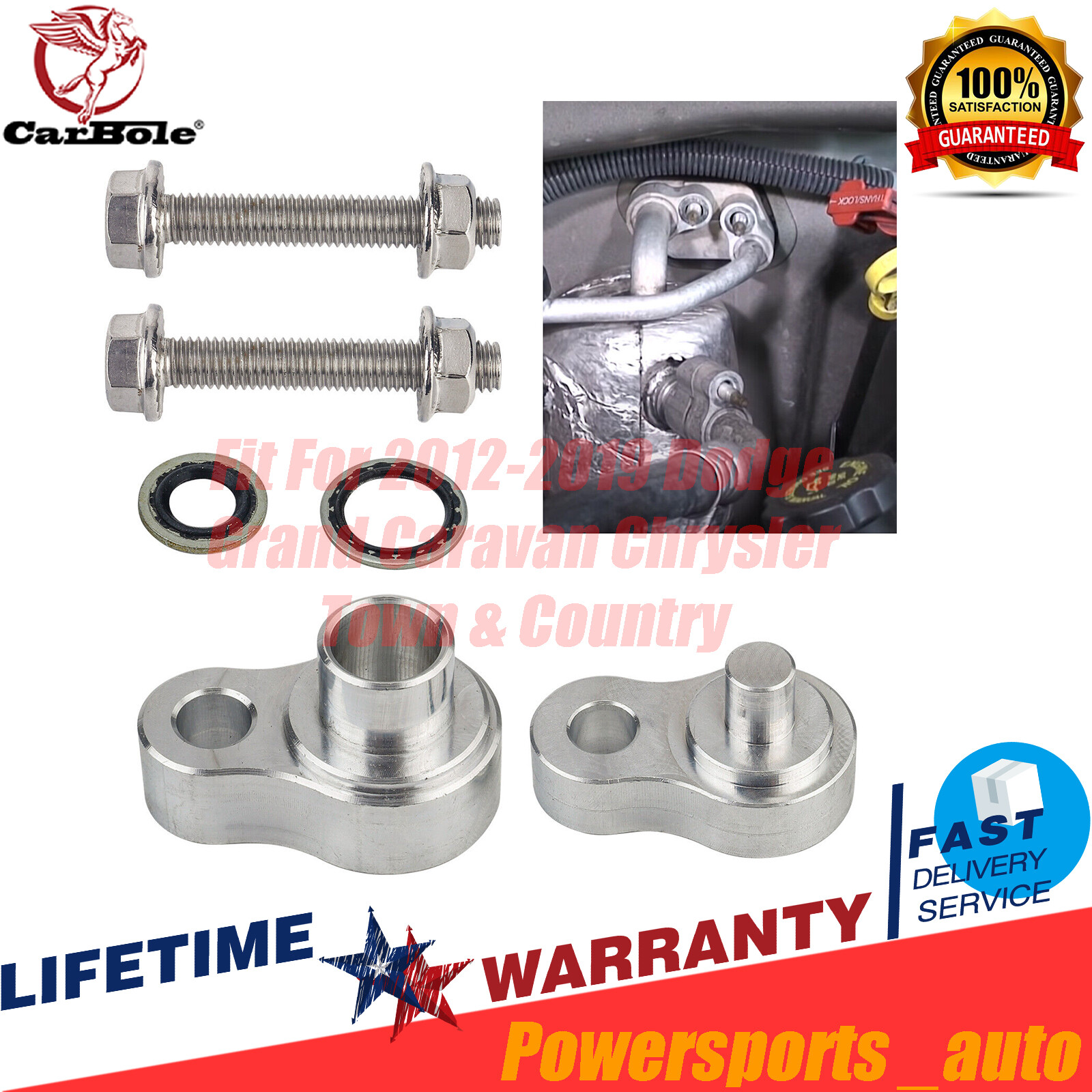 Rear A/C Block Off Kit For 2012-2019 Dodge Grand Caravan Chrysler Town ...