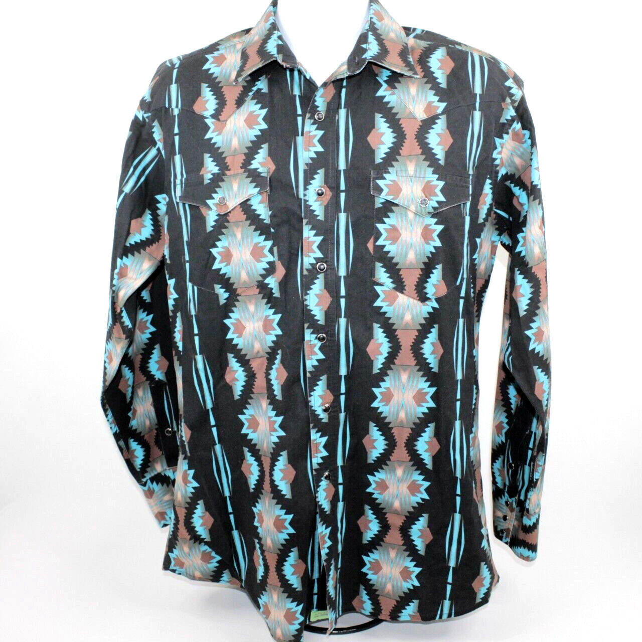 Panhandle Slim Black Pearl Snap Southwestern Long Sle… - Gem