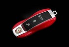 Red Remote Smart Key Shell Holder Cover For Porsche Cayenne Panamera ...