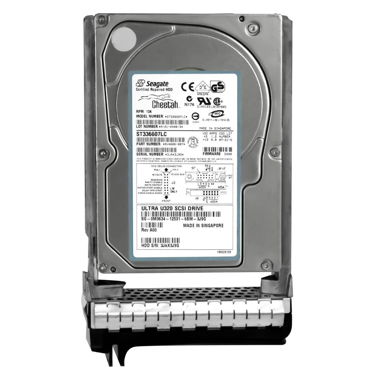 Disque Dell 0M3634 M3634 ST336607LC 36GB 10000U/Min 8MB SCSI U320 3.5 ...