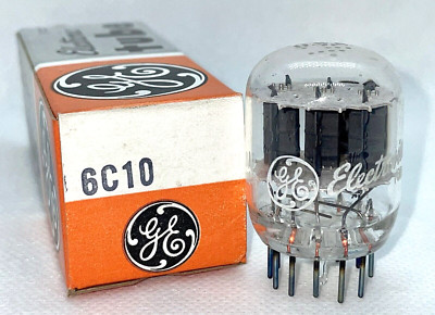 6C10 tube GE Compactron 12 pin, NOS Vintage 80's, Triple Triode Subst ...