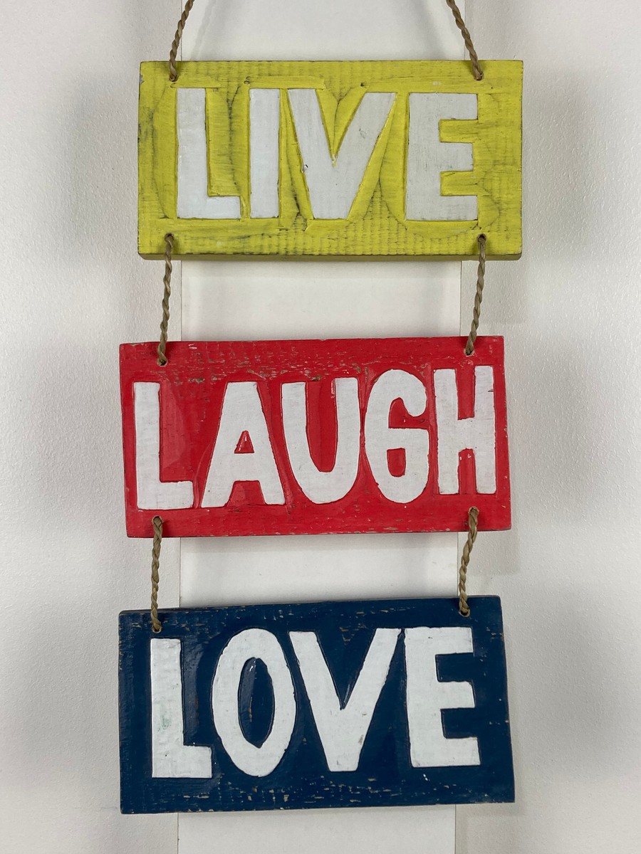 Live Laugh Love Sign Red