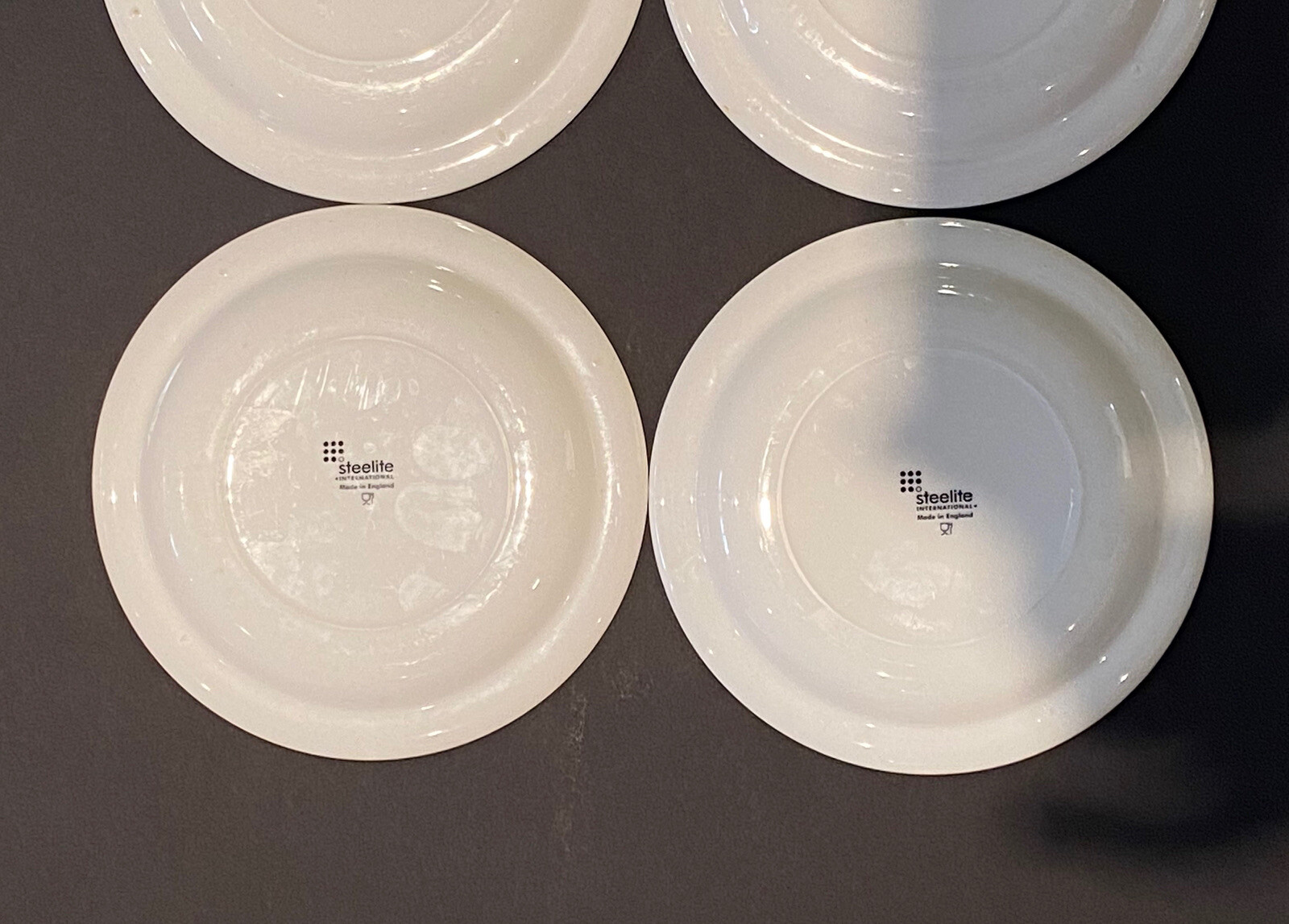 Tim Hortons steelite Set 6 porcelain 6” side plate saucer made in ...