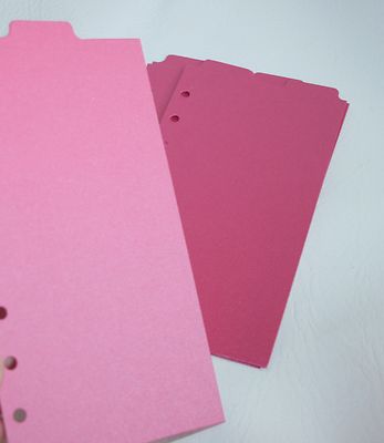 9 Shimmery Dark Pink Filofax Personal Kate Spade size dividers monthly ...