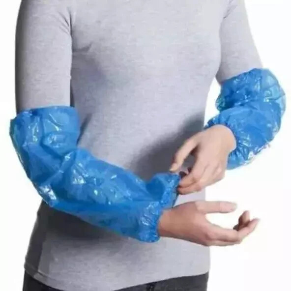 1-1000 Pack | Blue PE Disposable Oversleeves PPE Plastic Arm Over ...
