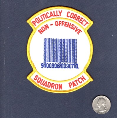 Politically Correct Non Offensive Squadron Patch USAF US Navy USMC | eBay