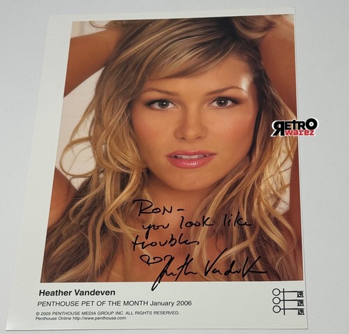 Heather Vandeven - SIGNED Photo 7.25x10” AVN 2006 adult star actress ...