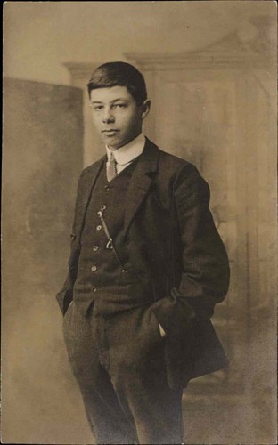 Hanley Studios England Young Man Fancy 1900s-20s Real Photo Vintage ...
