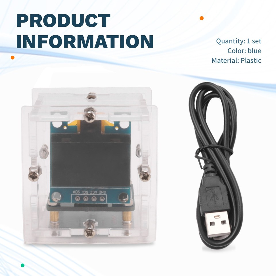 ESP8266 DIY Electronic Kit Clock OLED Display Connect avec DIY Projet de 4862 | eBay