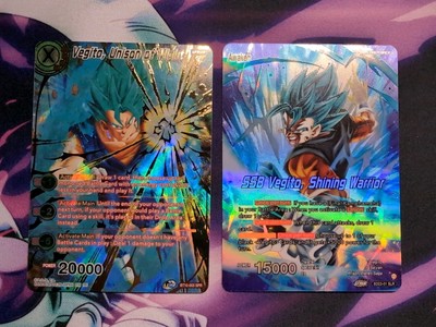 Vegito, Unison of Might BT10-003 SPR Foil Dragon Ball Super TCG Card SLR Bundle | eBay Australia