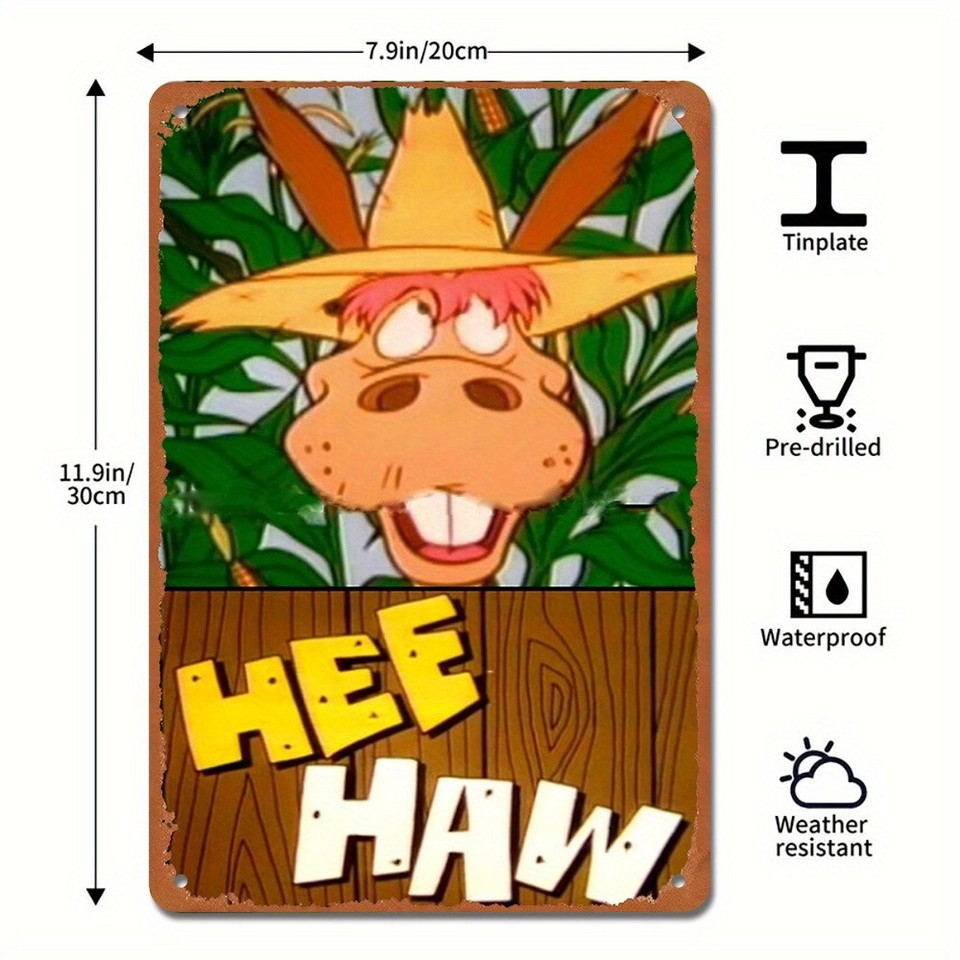 Hee Haw Vintage Tin Metal Signs Poster- Classic Wrought Art Home ...