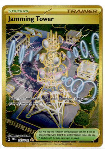 Jamming Tower - 243/182 - Hyper Rare - Pokemon Destined Rivals | eBay