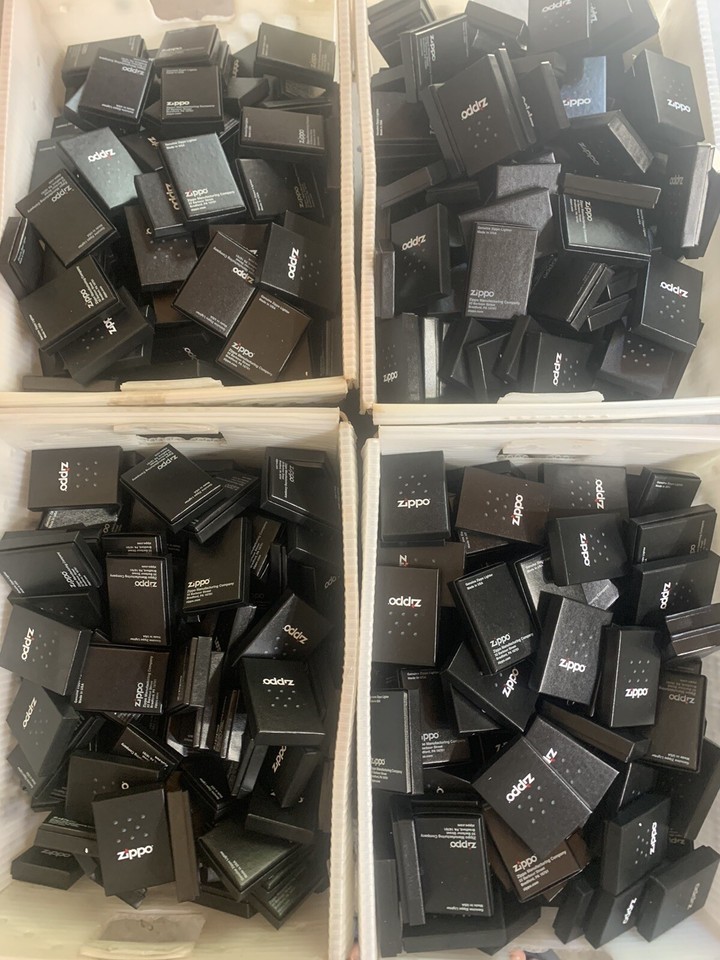 LOT 100 PSC GENUINE ZIPPO EMPTY BOXES WITH PAPERS I ONLY BOX | eBay