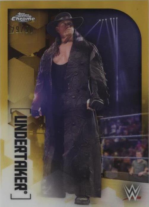 2020 Topps Chrome WWE - Undertaker #66 Gold Refractor /50 for sale ...