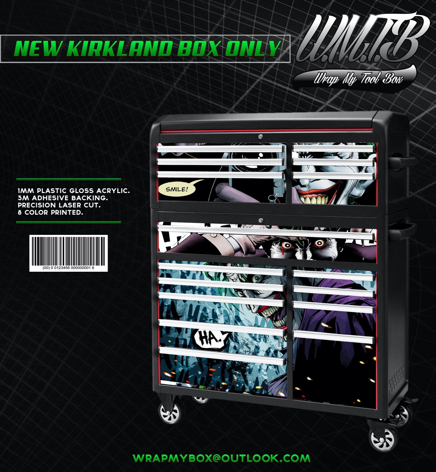 Kirkland Signature 42" RedLine 16-Drawer Tool Chest (Plastic Decal Set ...