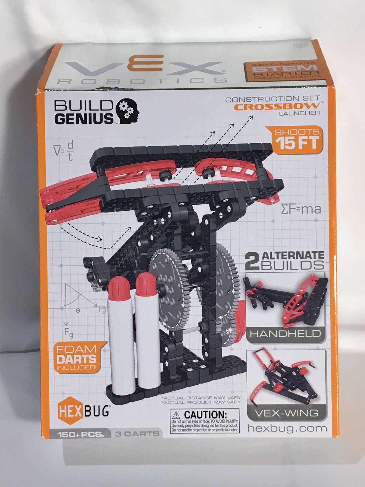 NEW Hexbug Build Genius Construction Set Crossbow Launcher Vex STEM ...