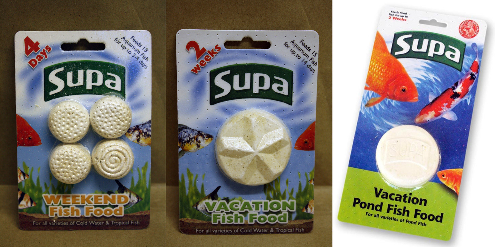 SUPA HOLIDAY VACATION WEEKEND FISH FOOD FEEDER BLOCK TROPICAL COLDWATER ...