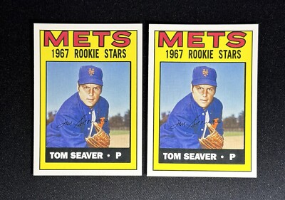 Lot (2) 2006 Topps Tom Seaver Rookie Of The Week Card 1967 #15 #581 NY ...