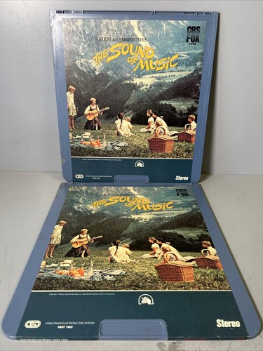RCA SelectaVision The Sound Of Music Video Disc CED Disc 1 & 2-preowned ...