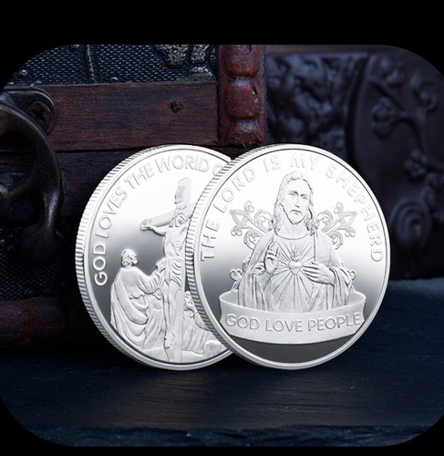 Religion Faith God Love People Silver Plated Jesus Christ Commemorative ...