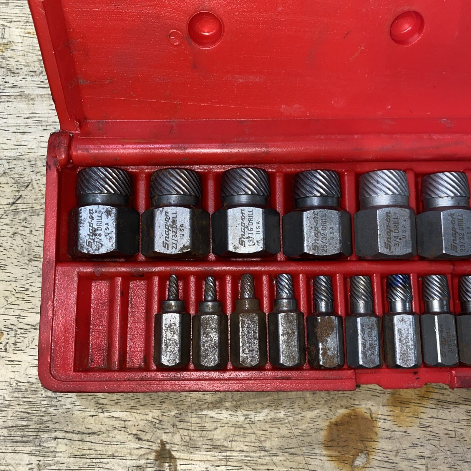 Snap-on REX25A 25 PC Screw Extractor Set Missing 1 for sale online | eBay