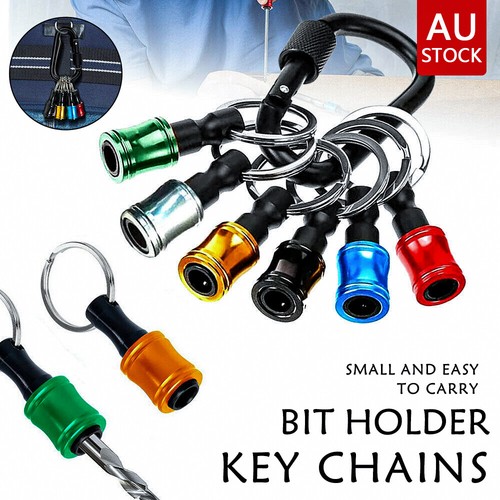 6+1PCS Hex Shank Screwdriver Bit Holder Extension Bar Keychain Driver ...