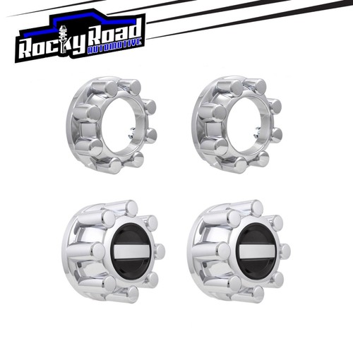 Set Of 4 Chrome Center Wheel Hub Caps For 2017-25 Ford F250 F350 Super ...