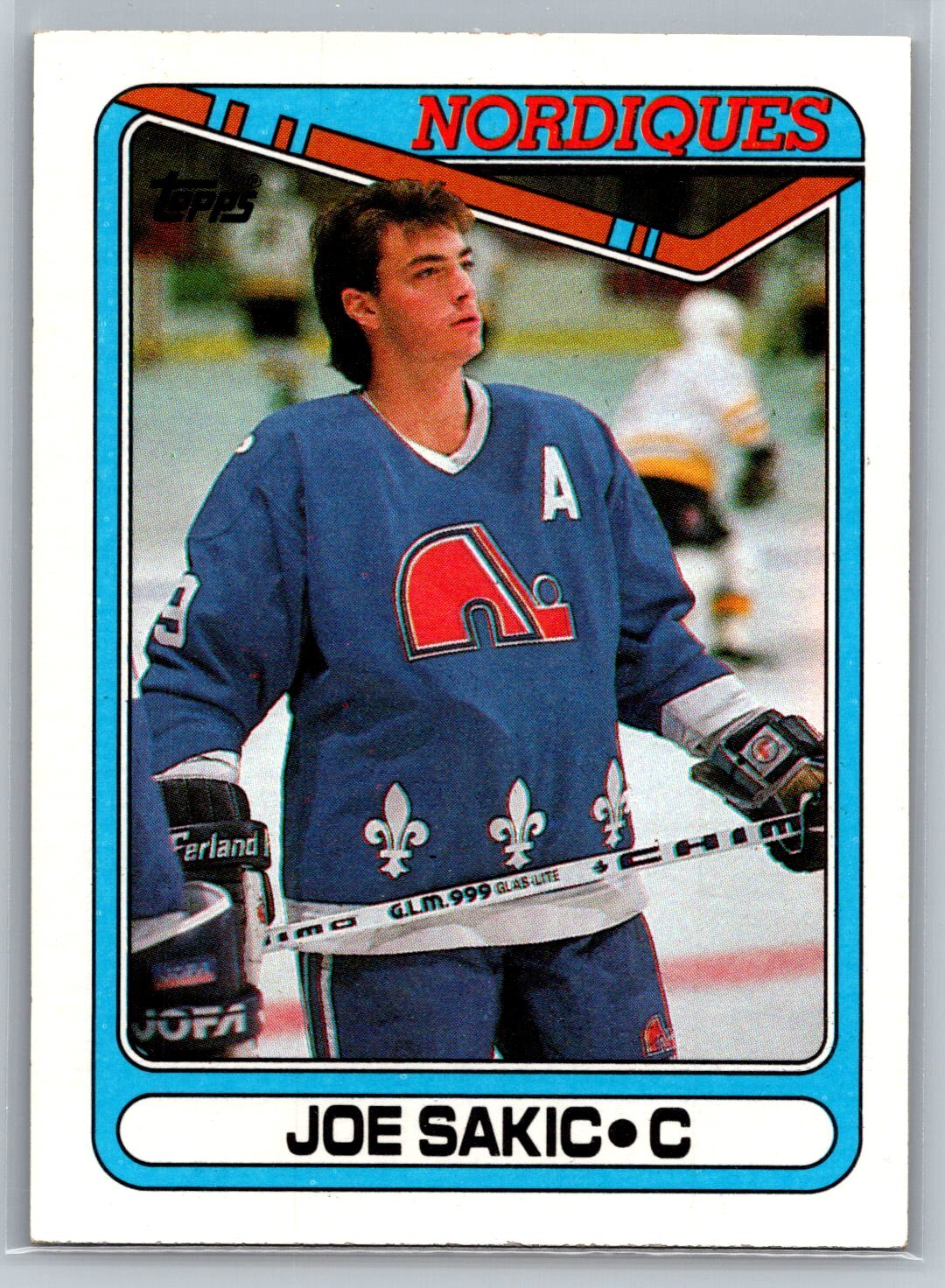 Joe Sakic 1990-91 Topps HOCKEY #384 Quebec Nordiques HOF | eBay