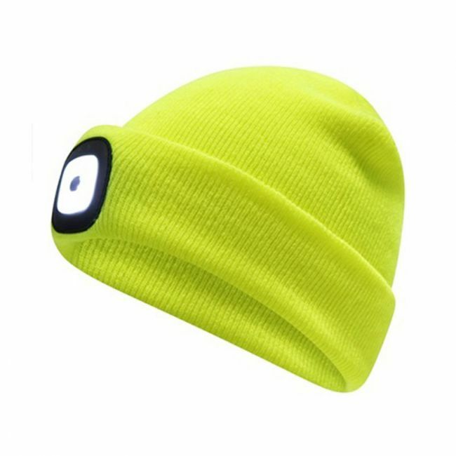 LEDHED LED BEANIE HAT USB Rechargeable Twin LED front+back light gifts ...