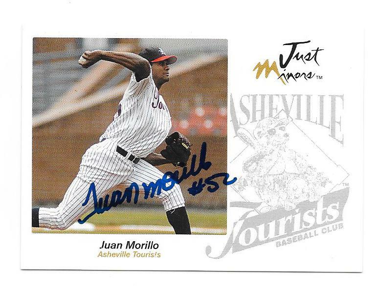 JUAN MORILLO 2005 JUST MINORS AUTOGRAPHED SIGNED # 48 ASHEVILLE ...