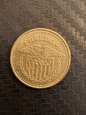 Vintage "Freedom" Token - No Cash Value Coin - Collectible Arcade/Commemorative | eBay