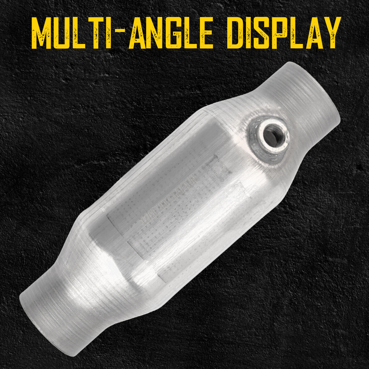 2PCS 410250 2.5" Universal High Flow Performance Catalytic Converter ...