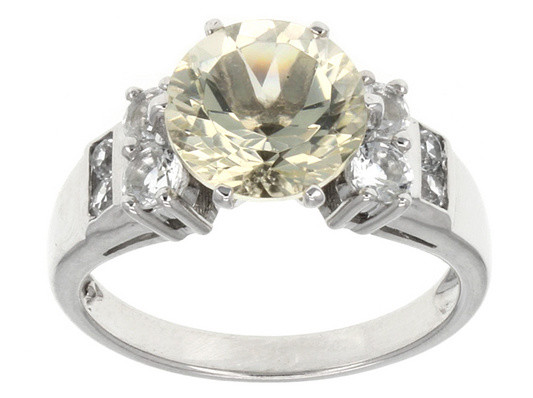 YELLOW LABRADORITE TOPAZ GENUINE GEMSTONE STERLING RING 11 # ...