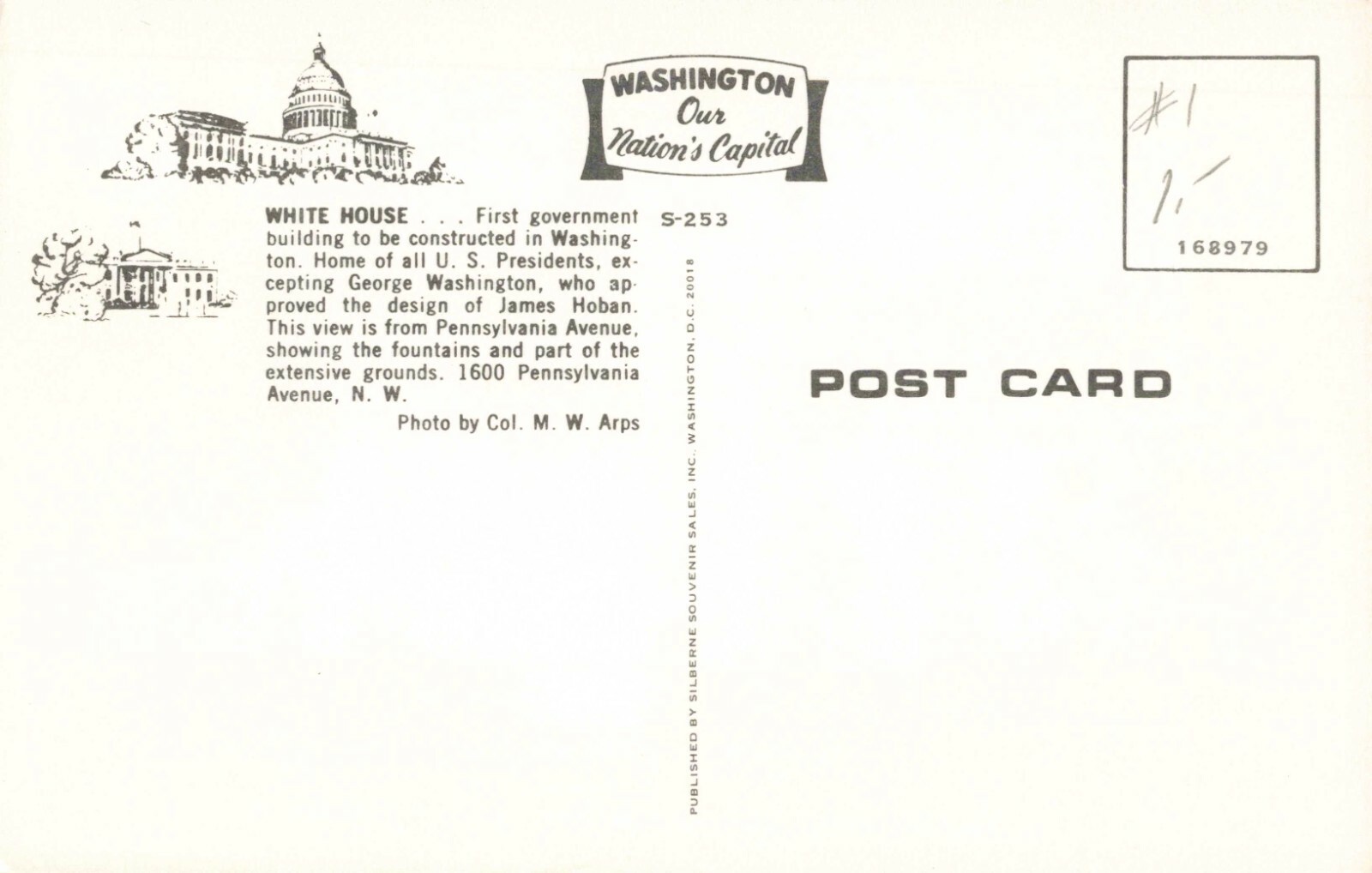 Postcard White House Washington DC | eBay