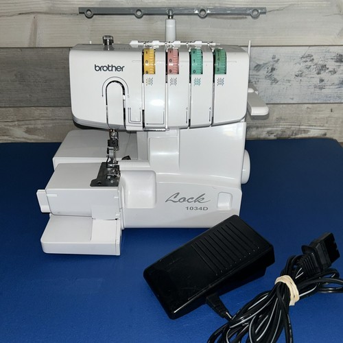 BROTHER 1034D Serger Sewing Machine Home Lock works w pedal | eBay